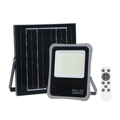 China 500W Solar Flood Light Outdoor Waterproof LED Projector Lamp 170LM/W 6V for Garden for sale