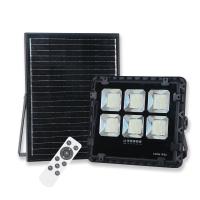 China 150W Solar Floodlight IP65 Waterproof Black Aluminum LED Outdoor Light 6000K for sale