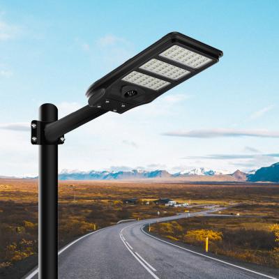 China Integrated All in One Solar LED Street Light 100W 500W Radar Controlled Outdoor Lamp for sale