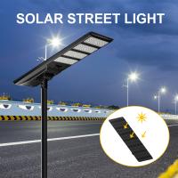 China All-in-One Solar LED Street Light 100W 200W IP65 Smart Radar Sensor Weatherproof for sale