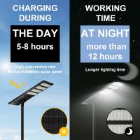 China All-in-One Solar LED Street Light 100W 200W IP65 Smart Radar Sensor Weatherproof for sale