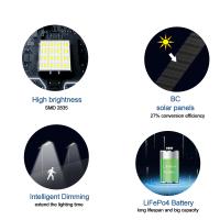 China All-in-One Solar Street Light 60W 100W with Radar Sensor and Aluminum Body for sale