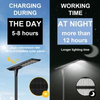 China TR-TS02 Aluminum All-in-One Solar Street Light, High Lumen Branded LED, IP65 Waterproof with Smart Human Motion Sensor for sale