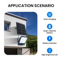 China TK‑T3 Commercial‑Grade LED Solar Flood Light, Die‑Cast Aluminum Housing, IP67, LiFePO4 Battery, Advanced PIR Motion Sensor, Off‑Grid Outdoor Project Lighting for sale