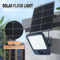 China TK‑T3 Commercial‑Grade LED Solar Flood Light, Die‑Cast Aluminum Housing, IP67, LiFePO4 Battery, Advanced PIR Motion Sensor, Off‑Grid Outdoor Project Lighting for sale