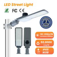 China RC02 Die-cast Aluminum LED Street Light with Photocell Sensor, IP65 Waterproof, 110-130lm/W High Lumen Outdoor Road Lamp for sale