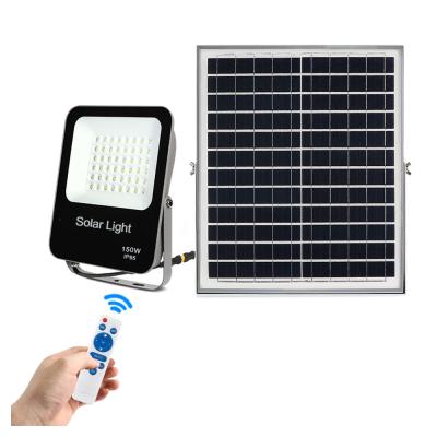 China 150W Solar Outdoor Flood Light 75000 Lumen IP65 Waterproof 274.5×314.5×45.5mm for sale