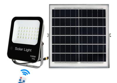 China DC5V 100W Solar Outdoor Flood Light with 20000mAh Battery and 170lm/W Efficiency - IP65 Waterproof for sale