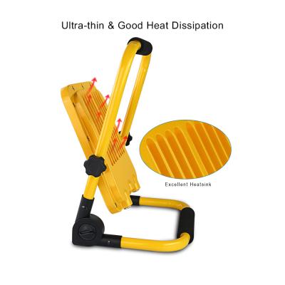 China 10000 Lumen Portable LED Work Light with IP65 Waterproof Rating, 30W-100W Power Options and Folding Design for sale
