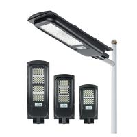 China EMC 100W All-In-One Solar Street Light with 170lm/W Efficiency and IP65 Rating for Outdoor Commercial Use for sale