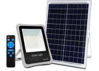 China Slim Outdoor IP65 Solar Motion Flood Light 400W 500W with Remote Control and Polycrystalline Panel for sale