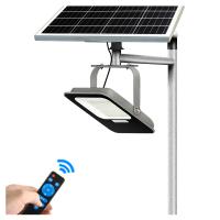 China Aluminum Housing 100W Solar LED Road Light IP65 Waterproof 170lm/W Remote Control for sale