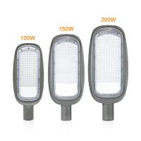China IP65 Waterproof LED Street Light 100W 150W 200W with 110-120 lm/W Efficiency and 50,000+ Hour Lifespan for sale