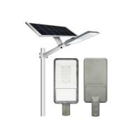 China IP66 Solar Powered LED Street Light 100W with 40W Panel, 8-12H Runtime & Remote Control for sale