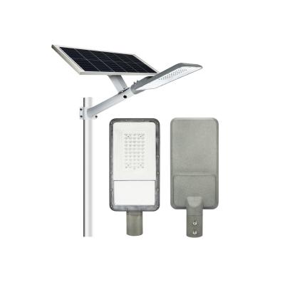 China IP66 Solar Powered LED Street Light 100W with 40W Panel, 8-12H Runtime & Remote Control for sale