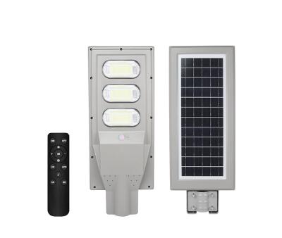 China All In One Solar LED Street Light 100W LiFePO4 Battery 170lm/W Waterproof Aluminum Housing for sale
