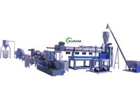 China Crushed Rigid Hard PP PE HDPE Pelletizing Machine For Plastic Recycling 1200kg/h for sale