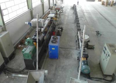 China Plastic PP PE Carbon Fiber Air Cooling Granulation Production Line 600kg/h for sale