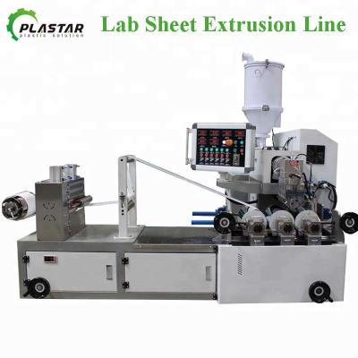 China 200mm Laboratory Machinery PP PE EVA PET Plastic Sheet Extrusion Line for sale