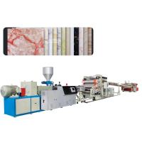 China 1220mm PVC Profile Extrusion Machine Decoration PVC Artificial Marble Sheet for sale