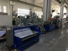China PVC Panel Conical Twin Screw Extruder Wood Plastic Composite for sale