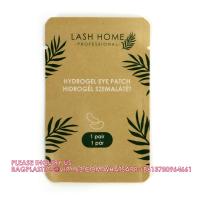 China Custom Printed Kraft Paper Side Seal Laminated Pouch for Herbal Tea Bags 12 Color Printing for sale