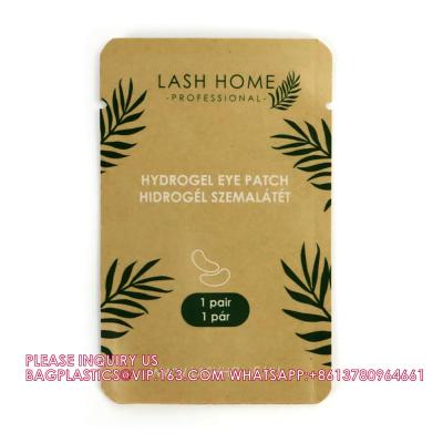 China Custom Printed Kraft Paper Side Seal Laminated Pouch for Herbal Tea Bags 12 Color Printing for sale