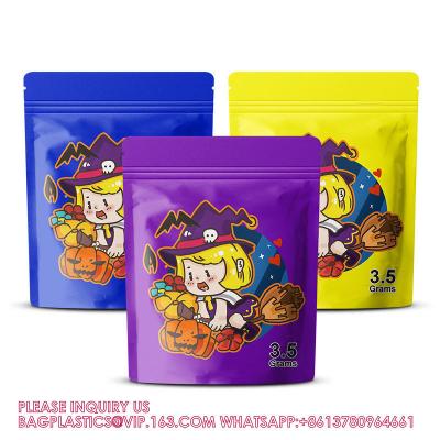 China Custom Printed 3.5g Matte Candy Pouch Laminated Ziplock Mylar Bag with Aluminum Foil for sale