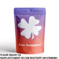 China Custom Printed Matte Smell Proof Mylar Bag 3.5g Stand Up Pouch with Resealable Zipper for sale