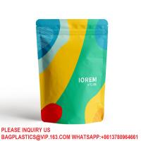 China Custom Printed Matte Resealable Ziplock Pla Packaging Stand Up Pouch Edible Candy Cookie for sale