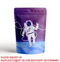 China Custom Printed Aluminized Foil Stand Up Pouch 7mil Smell Proof Mylar Ziplock Bags with Tear Notch for sale