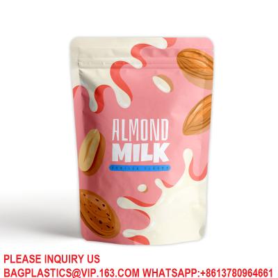 China Food Grade Stand Up Zipper Pouches 100 Pcs Matte Aluminum Foil Resealable Bags for Coffee Tea Snacks for sale