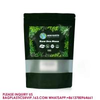 China Custom Resealable Matte Stand Up Pouch with Clear Window 20-300 Micron Mylar Food Packaging for sale