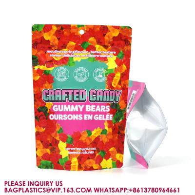 China Custom Resealable Aluminum Foil Mylar Stand Up Pouch Bags 20-300 Micron with Ziplock for sale