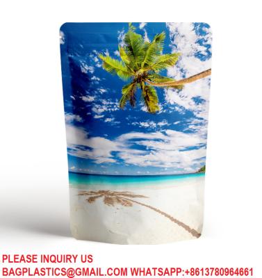 China Reclosable Airtight Waterproof Zip Lock Stand Up Foil Pouch 4.3x6.3 Inches Food Grade Bag for sale