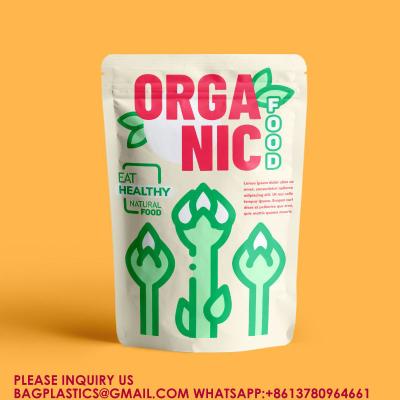 China Custom Stand Up Pouches with Zipper 12 Color Printing Food Grade Mylar Bags for sale