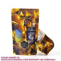 China Resealable Aluminum Foil Stand Up Pouch 6.3mil Zipper Bag for Food Candy Coffee Packaging for sale