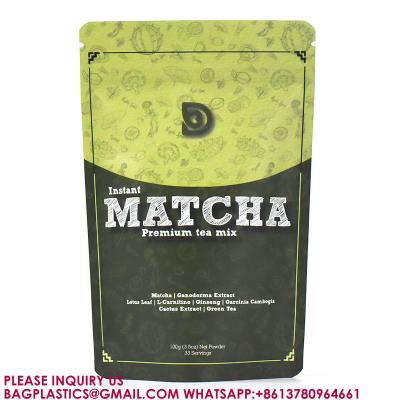 China Biodegradable Stand Up Pouch 100x180mm Resealable Ziplock Mylar Bags Custom Logo for sale