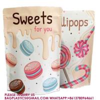 China Biodegradable Stand Up Pouch Aluminium Foil Zipper Bag 4x6 Inch for Snacks Biscuits Candy for sale