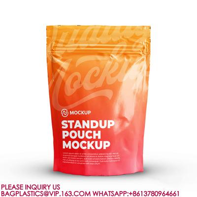 China Custom Stand Up Resealable Mylar Bags 3.9x5.9 Inch Food Storage Foil Pouches with Zipper for sale