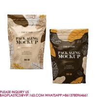 China Eco Reusable Stand Up Foil Pouch with Zipper Lock for Snack Nut Storage 300g for sale