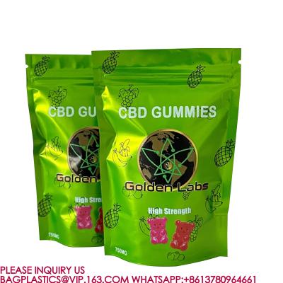 China Custom Eco-Friendly Stand Up Zipper Foil Bag for Snack Nuts Candy 500 Pcs MOQ for sale