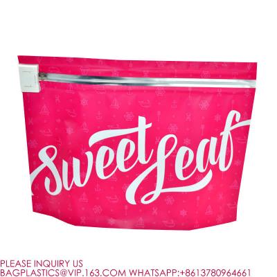 China Custom Resistant Biodegradable Packaging Zip Lock Childproof Mylar Child Proof Exit Bags for sale