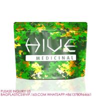 China Custom Child Resistant Mylar Bags Stand Up Zip Pouch 100-220mic Thickness 1kg-20kg Capacity for sale