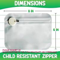 China Child Proof Zipper Bags 4 Mil Resealable Mylar Pouches Airtight Smell Proof Storage for sale
