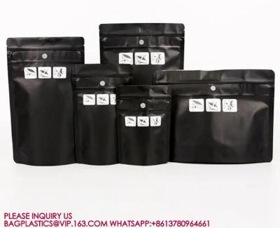 China Custom Matte Smell Proof Mylar Bags Child Resistant Ziplock Pouch 250g Food Grade for sale