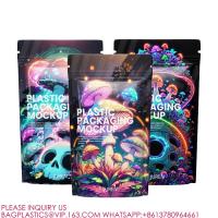 China Smell Proof Child Resistant Aluminum Foil Mylar Bags 250g 500g 1kg with Window Custom Print for sale