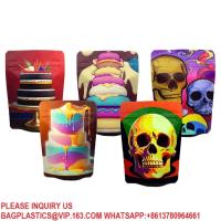 China Custom Printed Smell Proof Stand Up Doypack Bags Child Resistant Zipper Mylar Pouches 250g 500g for sale