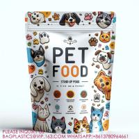 China Custom Printed Stand Up Zipper Pouch 5kg 10kg Aluminum Foil Pet Food Bag for sale