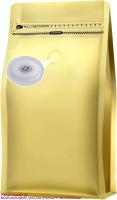 China Sealable Coffee Bags with Valve 16oz 1lb Flat Bottom Stand Up Barrier Pouches Kraft for sale